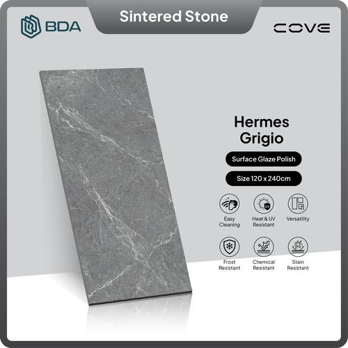 Promo Cove Granit Lantai 120x240 Big Slab Glossy Hermes Grigio Cicil 0% 3x - Kab. Tangerang ...