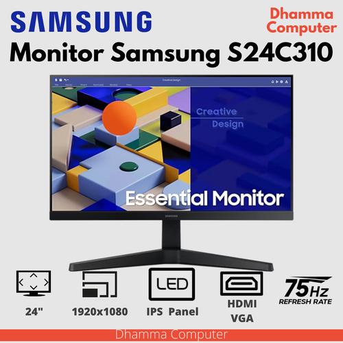 Jual Monitor LED Samsung 24" 24INCH 24 INCH S24C310 LS24C310EAE HDMI ...