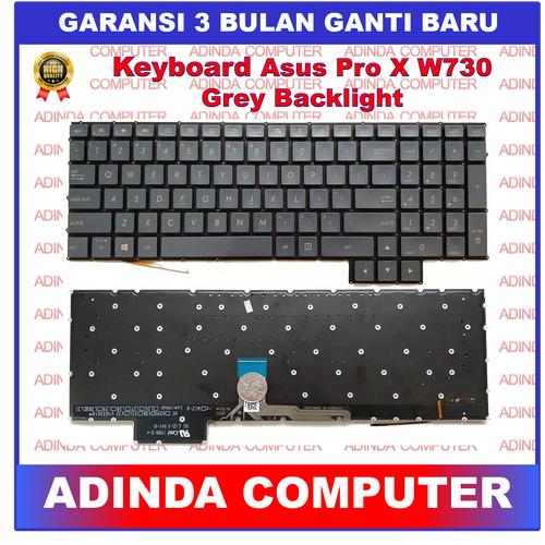 Jual Keyboard Asus ProArt StudioBook Pro X W730 W730G5T W750 Grey ...