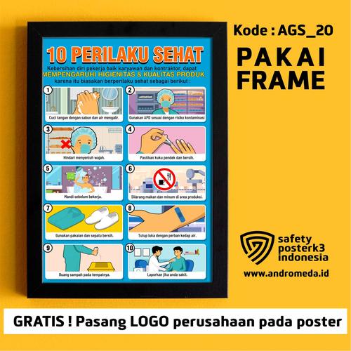 Jual Safety Poster Slogan K3 10 Perilaku Di Area Produksi Factory ...