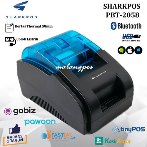 Promo PRINTER THERMAL SHARKPOS PBT USB BLUETOOTH SETARA EPPOS PANDA ...