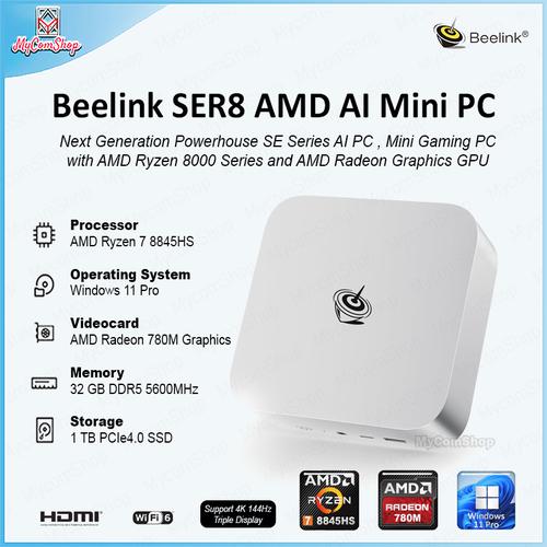 Jual BEELINK SER8 MINI PC GAMING AMD RYZEN 7 8845HS 32GB RAM 1TB SSD ...