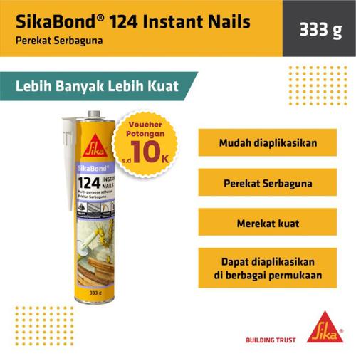 Promo Sikabond 124 Instant Nails Perekat Lem Kayu Panel Dinding ...