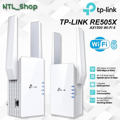 Jual TPLINK RE505X AX1500 Wi-Fi 6 Range Extender Acces Point Gigabit ...