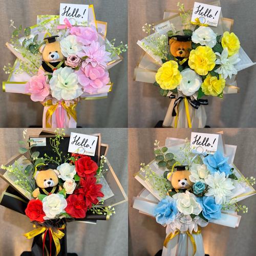 Jual BOUQUET BUNGA | BUKET BUNGA PINK | BOUQUET BONEKA WISUDA | BUKET ...