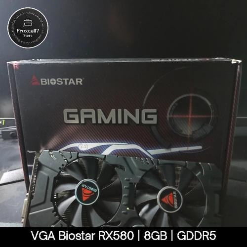 Jual VGA Biostar AMD RX580 | 8GB | GDDR5 | Fullset | Second - Kab ...