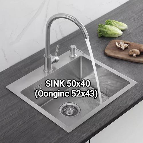 Jual Kitchen Sink ONAN Golden Hand 5040 Stainless 304 Model Bolzano ...