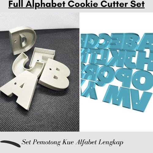 Jual Full Alphabet Cookie Cutter Set/Set Pemotong Kue Alfabet Lengkap ...