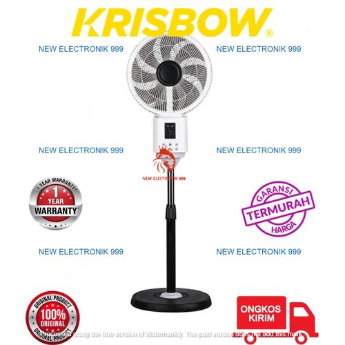 Jual Krisbow 16 Inci Kipas Angin Lantai Uap Dengan Remot 75 Watt ...