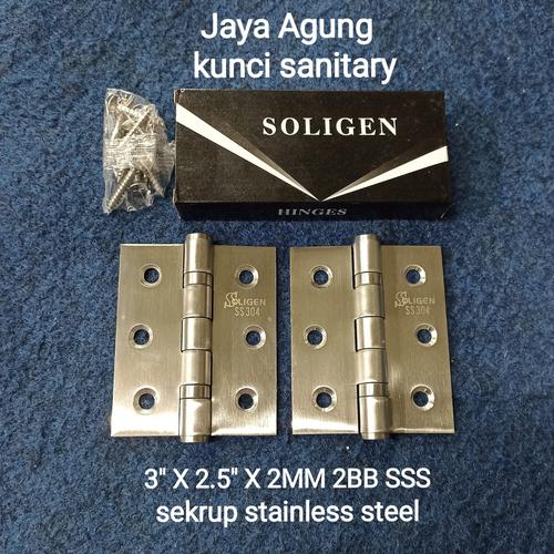 Jual Engsel Stainles SUS 304 Soligen 3"/Engsel 3" Stainless SUS 304 ...