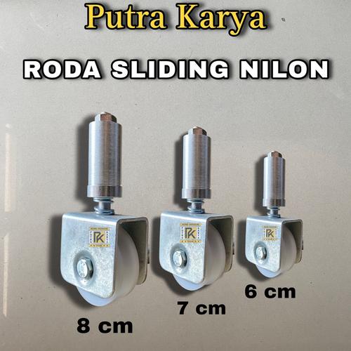Jual Roda Pintu Pagar Sliding Sleding Nilon 6cm 7cm 8cm Roda Pagar Besi ...