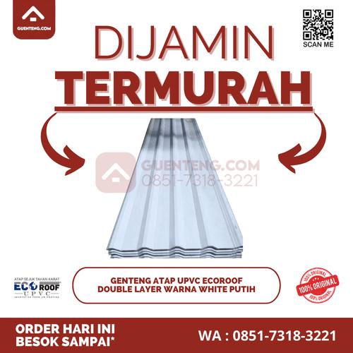 Jual Genteng Atap Upvc Ecoroof Double Layer Tipe Trimdeck Warna White ...