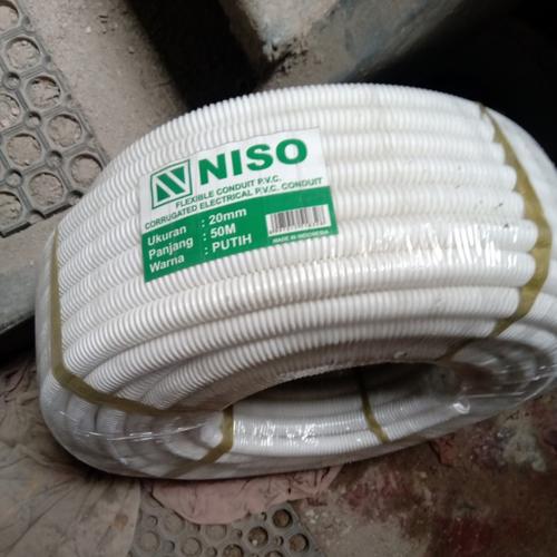 Jual NISO FLEXIBEL / FLEKSIBEL FLEXIBLE CONDUIT 20 MM (50 M) PUTIH ...