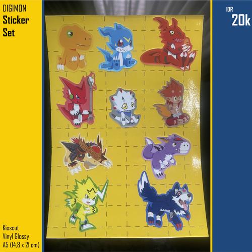 Jual Sticker Set Digimon Kisscut, Vinyl Glossy - Kota Bandung - BaWel ...