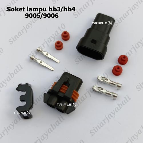 Jual soket hb3 hb4 9005 9006 socket lampu depan mobil headlamp car ...