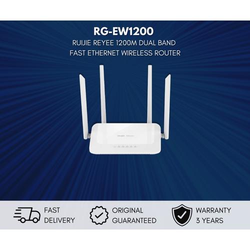 Jual Ruijie Reyee RG-EW1200 Router Dual-Band 1200 Mbps – Solusi Ideal ...