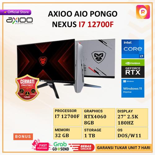 Promo AXIOO AIO PONGO NEXUS i7 12700F 32GB 1TB RTX4060 8GB W11 PRO 27 ...