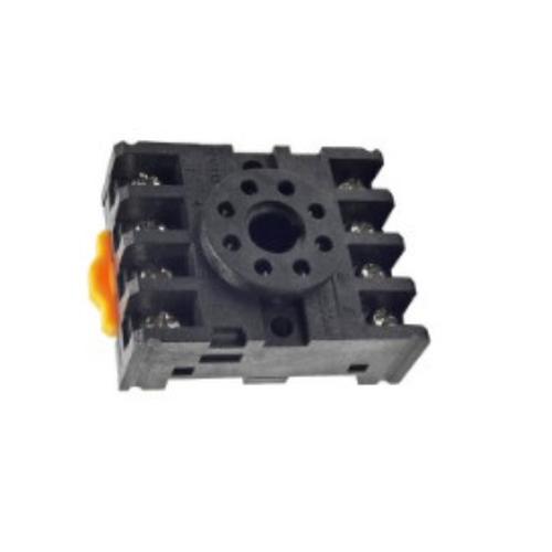 Jual Soket Socket 8 pin round / bundar untuk timer omron H3CRA8 H3CR-A8 ...