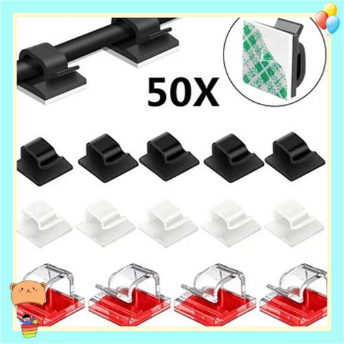 Jual 50 Pcs Klip Kabel Organizer/Klip Kabel Besar/Clip Kabel Tempel/3m ...