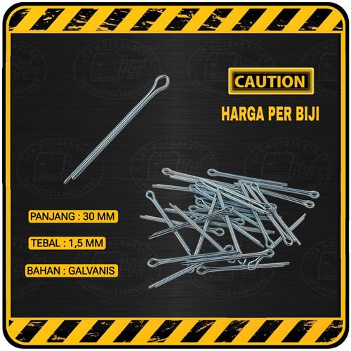 Jual SPLIT PEN SPIPEN PIN KLIP KAWAT KANCING PENAHAN MUR BAUT PANJANG 3 ...