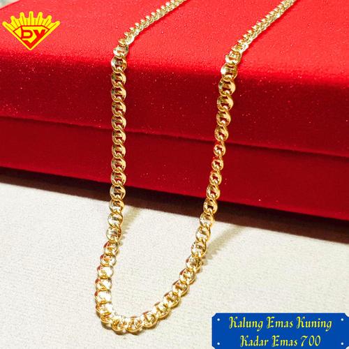 Jual Kalung Rantai Emas Kuning Model Tambang Kadar Emas 700 - Jakarta ...