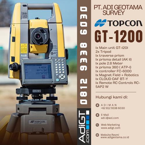 Jual Topcon GT-1200 Full Robotic Total Station GT1200 Auto Collimation ...