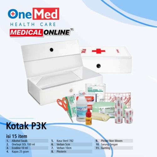 Jual KOTAK P3K ONEMED MEDICAL ONLINE MEDICALONLINE - P3K Box - Kota ...