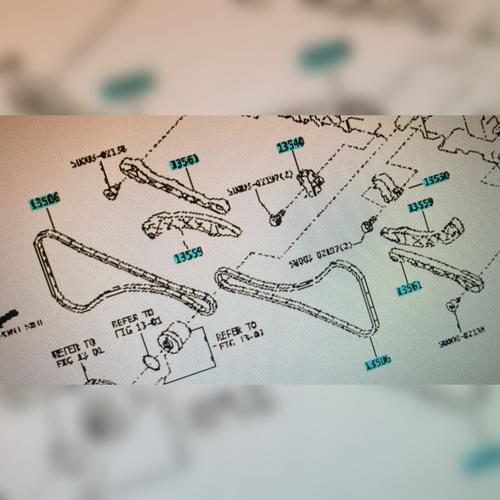 Jual CHAIN RANTAI DAMPER SLIPER CHAIN TENSIONER SET TOYOTA 86 FT86 GT86 ...