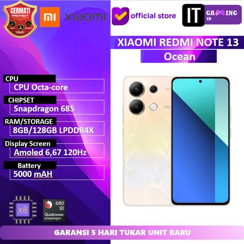 Promo XIAOMI REDMI NOTE 13 4G 8GB 128GB - Ocean Sunset Cicil 0% 3x ...