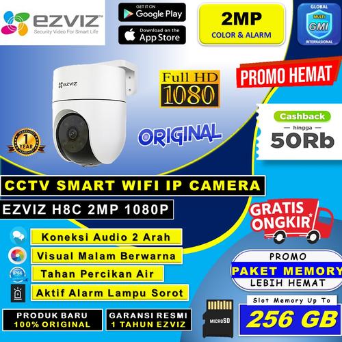 Jual CCTV EZVIZ C8C PRO 2MP COLOR AI IP CAMERA WIFI OUTDOOR PTZ 360 ...