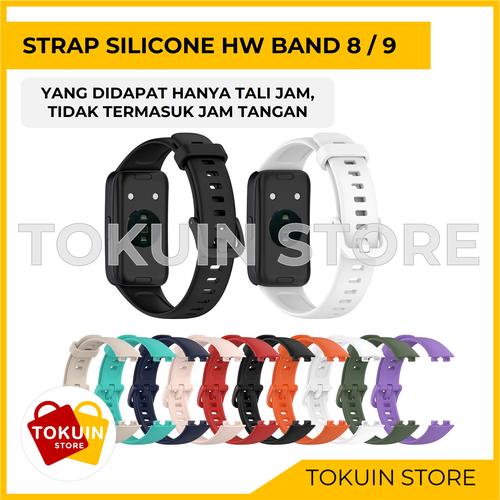 Jual Tali Strap Silikon Jam Gelang Silicone Rubber Strap Tali Pengganti Huawei Band 9 / Huawei ...