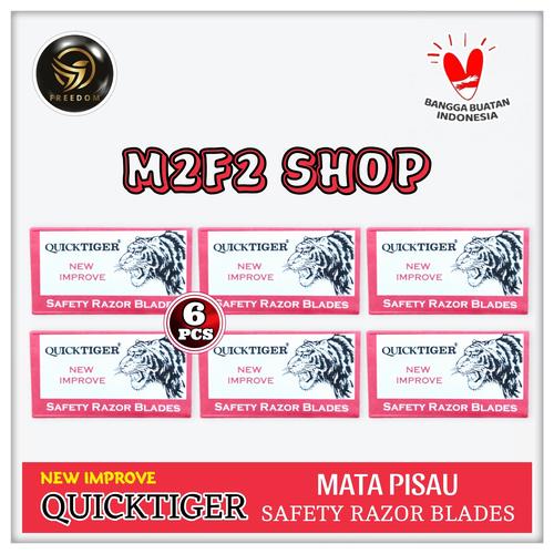Jual Quick Tiger Safety Razor Blades | Mata Pisau Silet Cukur Macan ...