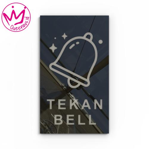 Jual Sign Mini Tekan Bell Akrilik 12x7 / BELL SIGN/ DOOR BELL/BELL ...