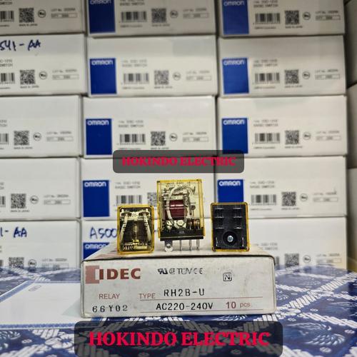 Jual RELAY IDEC 220VAC / IDEC RH2B-U 220V 10AMPER 8PIN 8KAKI RELAY IDEC ...