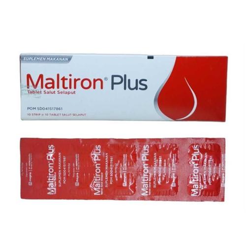 Jual Maltiron Plus Lembar 10 Tablet - Vitamin Zat Besi & Multivitamin ...