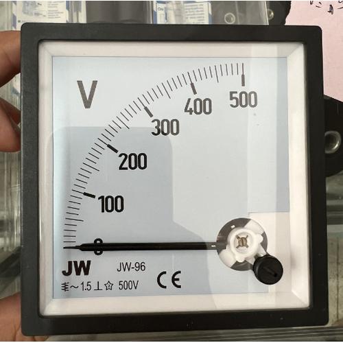 Jual Volt meter / voltmeter 500V / 500 Volt 96 x 96 panel analog jarum ...