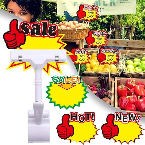 Jual 10 Pcs Kertas Penjepit Harga/Label Harga Pop Card/Jepitan Bandrol ...