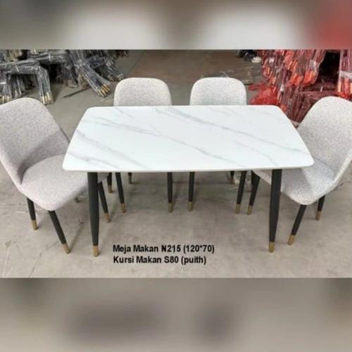 Jual MEJA MAKAN MINIMALIS MEJA MAKAN DENGAN 6 KURSI DINING TABLE MEJA ...
