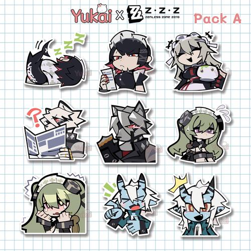 Promo Stiker Pack Zenless Zone Zero (ZZZ) Premium, Sticker Anime ...