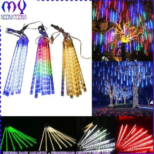 Jual Lampu Meteor LED isi 8 Tabung/45cm Lampu Hias Meteor Panjang 4,5 ...