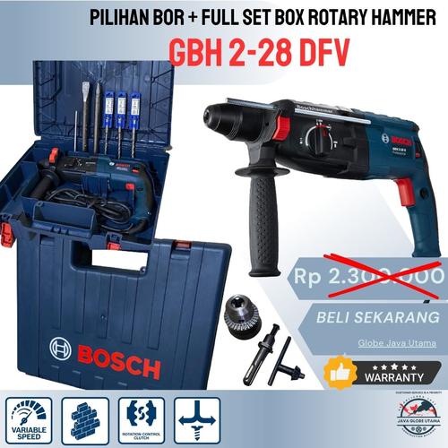 Jual Mesin Bor Bobok Beton Bosch SDS 2- 28 DFV Rotary Hammer - 3 FUNGSI ...