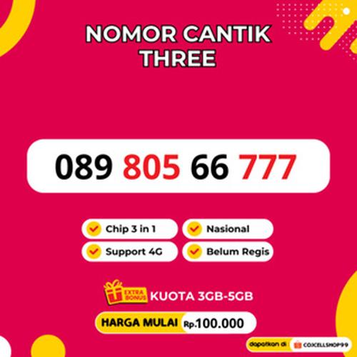 Jual Nomor Cantik Tri Murah dan Rapi Ujung Triple - Kartu Perdana Tri ...