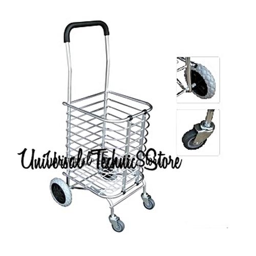 Jual Trolley Belanja Lipat Aluminium Roda 4 / Trolley Piknik / Trolley ...
