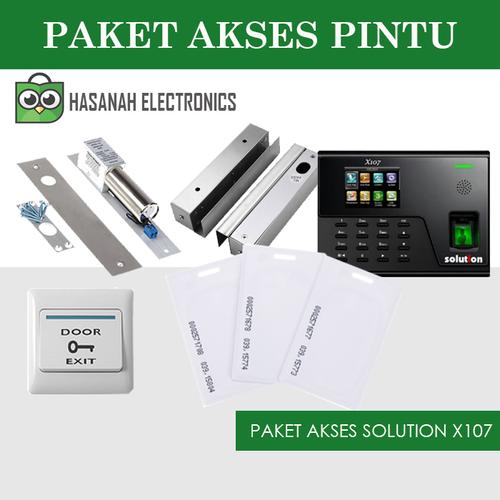 Jual access door solution x 107 / paket akses pintu & absensi wifi ...