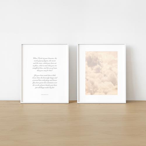 Jual Poster Kristiani 20x25 - Psalms/Mazmur - When I look at your ...