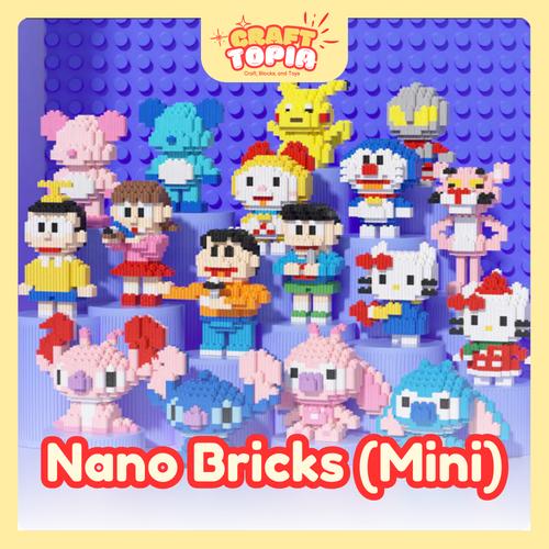 Promo [CRAFTOPIA] Nano Bricks Blocks Mini Doraemon, Mario, Luigi ...