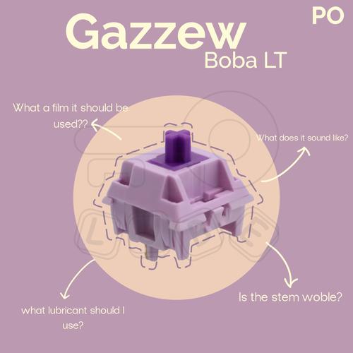 Jual LUBED (65g) GAZZEW Boba LT Thocky Switch Linear Krytox / Tribosys ...