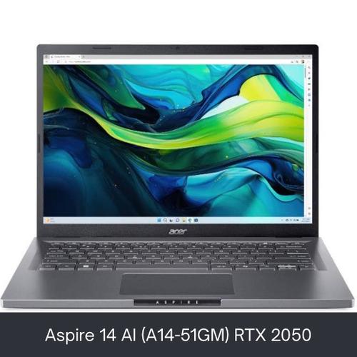 Promo ACER ASPIRE 14 AI A14-51GM-57BP I5 13420H 8GB 512GB SSD RTX2050 ...