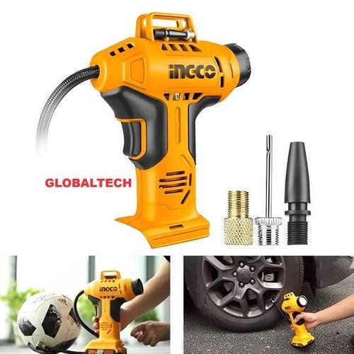Jual INGCO CACLI2018 KOMPRESOR CORDLESS 20V 150PSI + LAMPU POMPA BAN ...