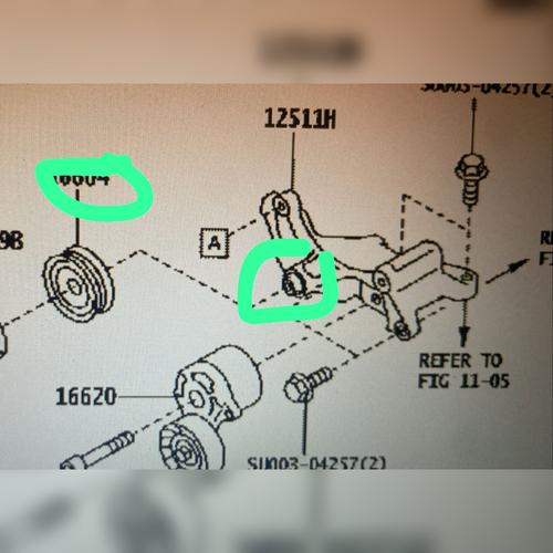 Jual PULLEY TENSIONER IDLER NO 2 BEARING BERING VAN FAN BELT V-BELT ...